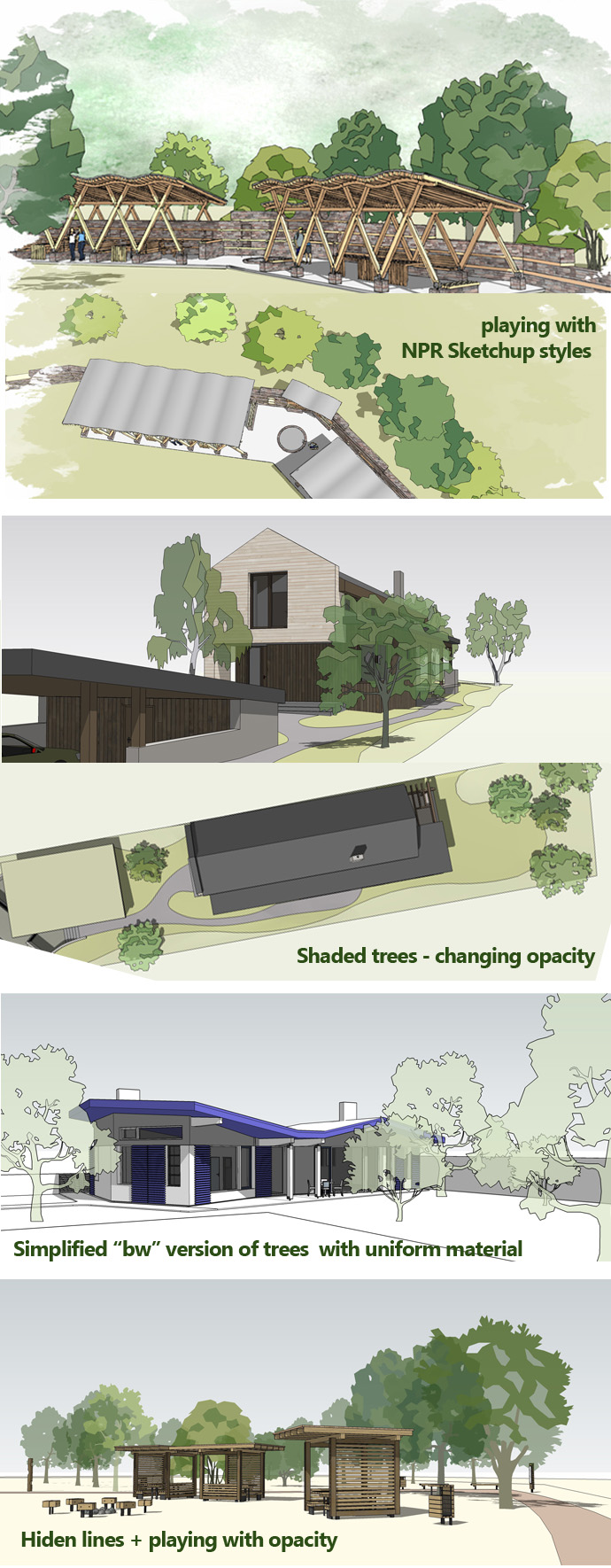 Sketchup Landscape Examples