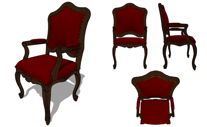 How to model a French Birdie Chair | SketchUcation